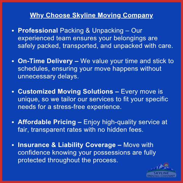 Local Moving Services In Colorado | Skyline Moving Company